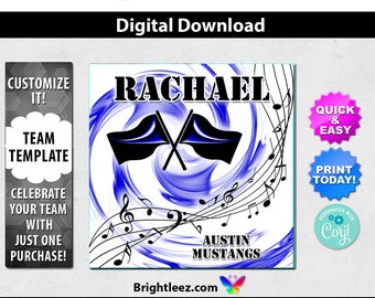 Color Guard Template - Etsy