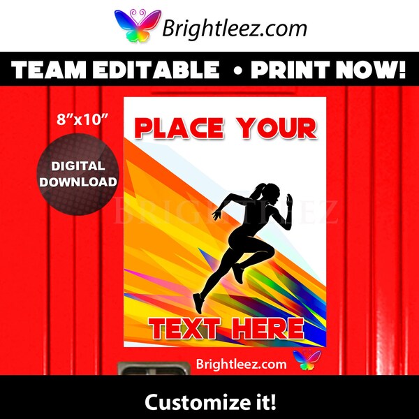 Cross Country Locker Signs - Etsy