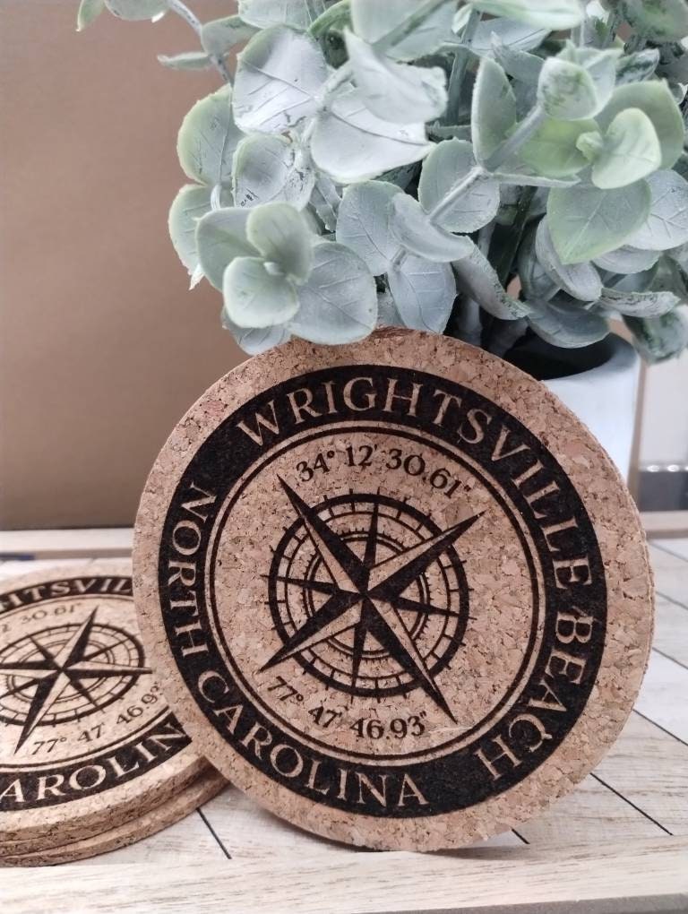Laser Engraved Coasters Set of 5 - Etsy