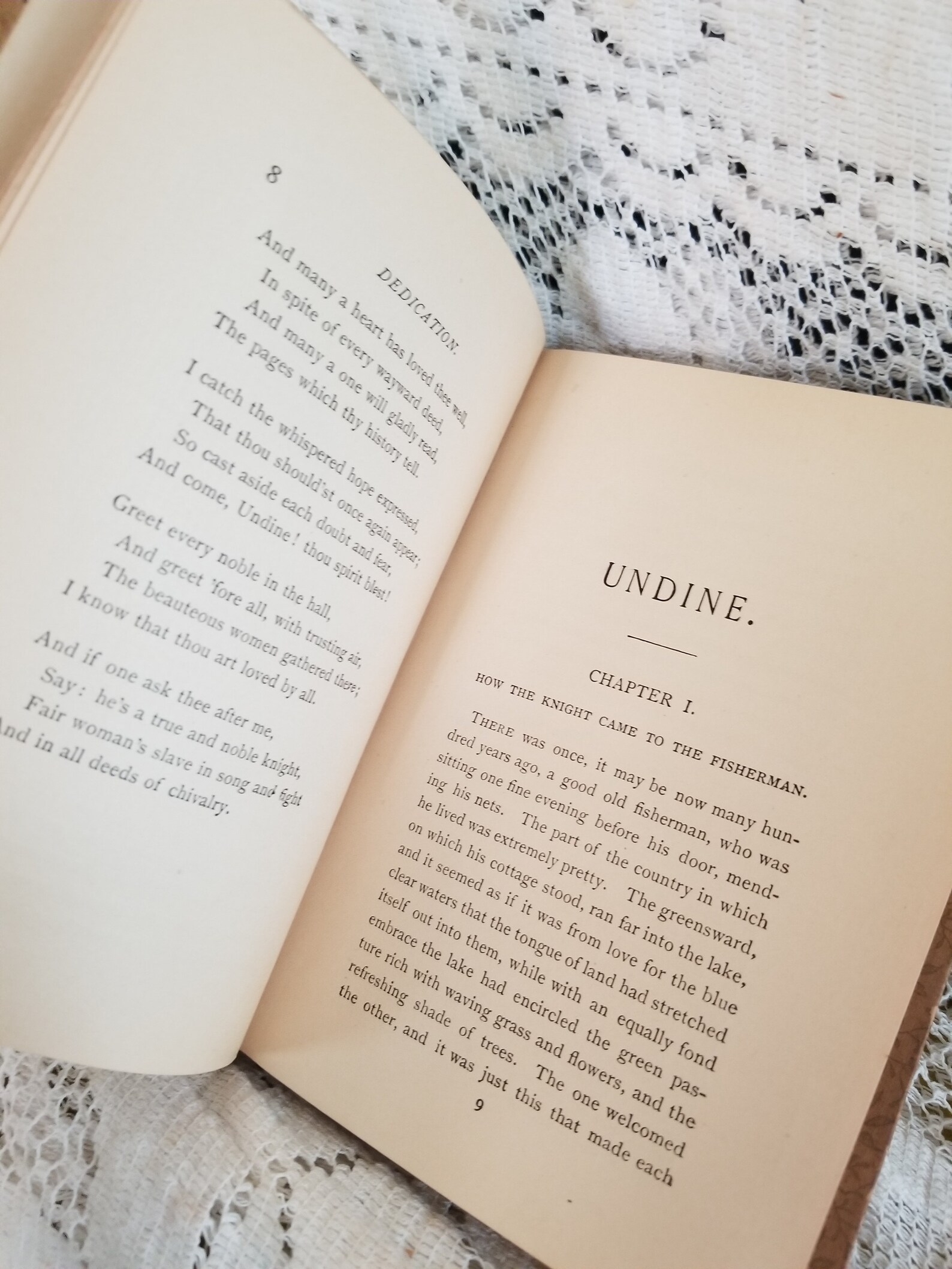 Antique Undine Fairy Tale Book by De La Motte Fouque Germanic - Etsy