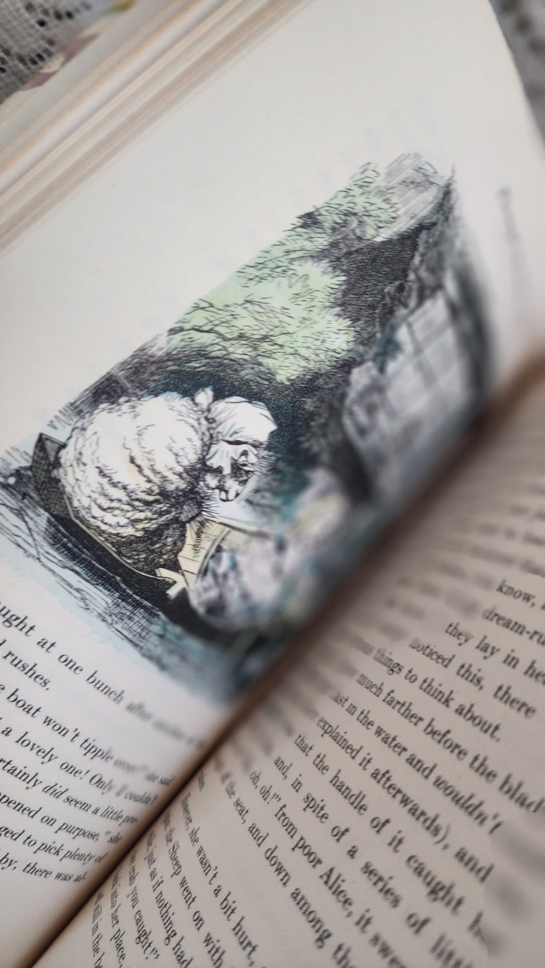 Alice in Wonderland Book & Through the Looking Glass Story by - Etsy