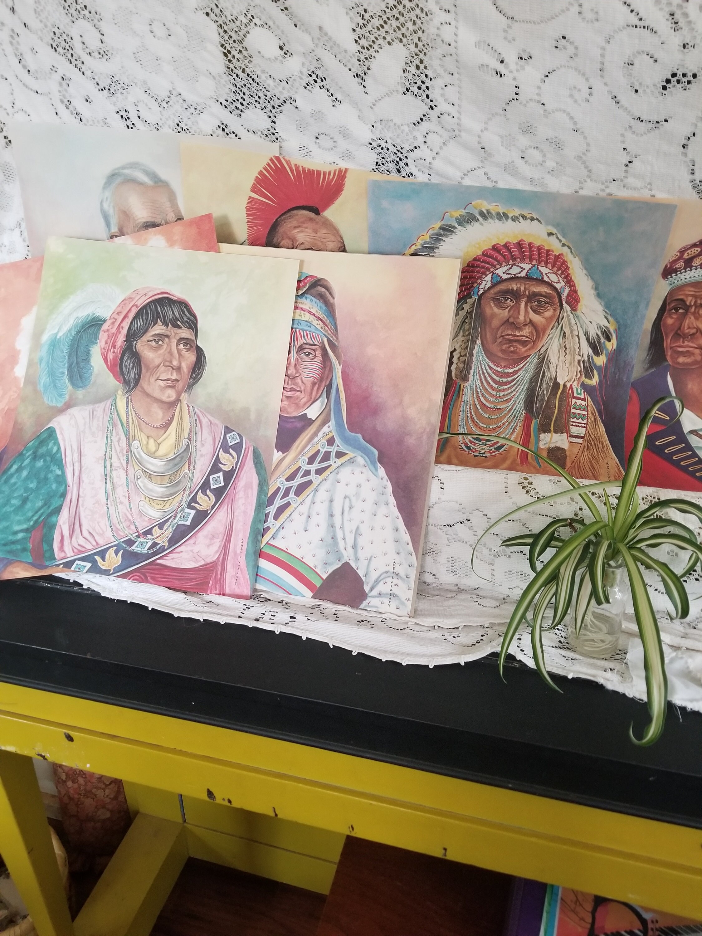 Native American Heritage Portraits in Full Color Prints by | Etsy
