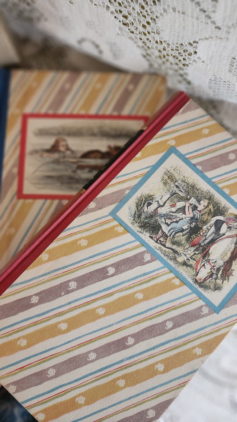 Alice in Wonderland Book & Through the Looking Glass Story by - Etsy