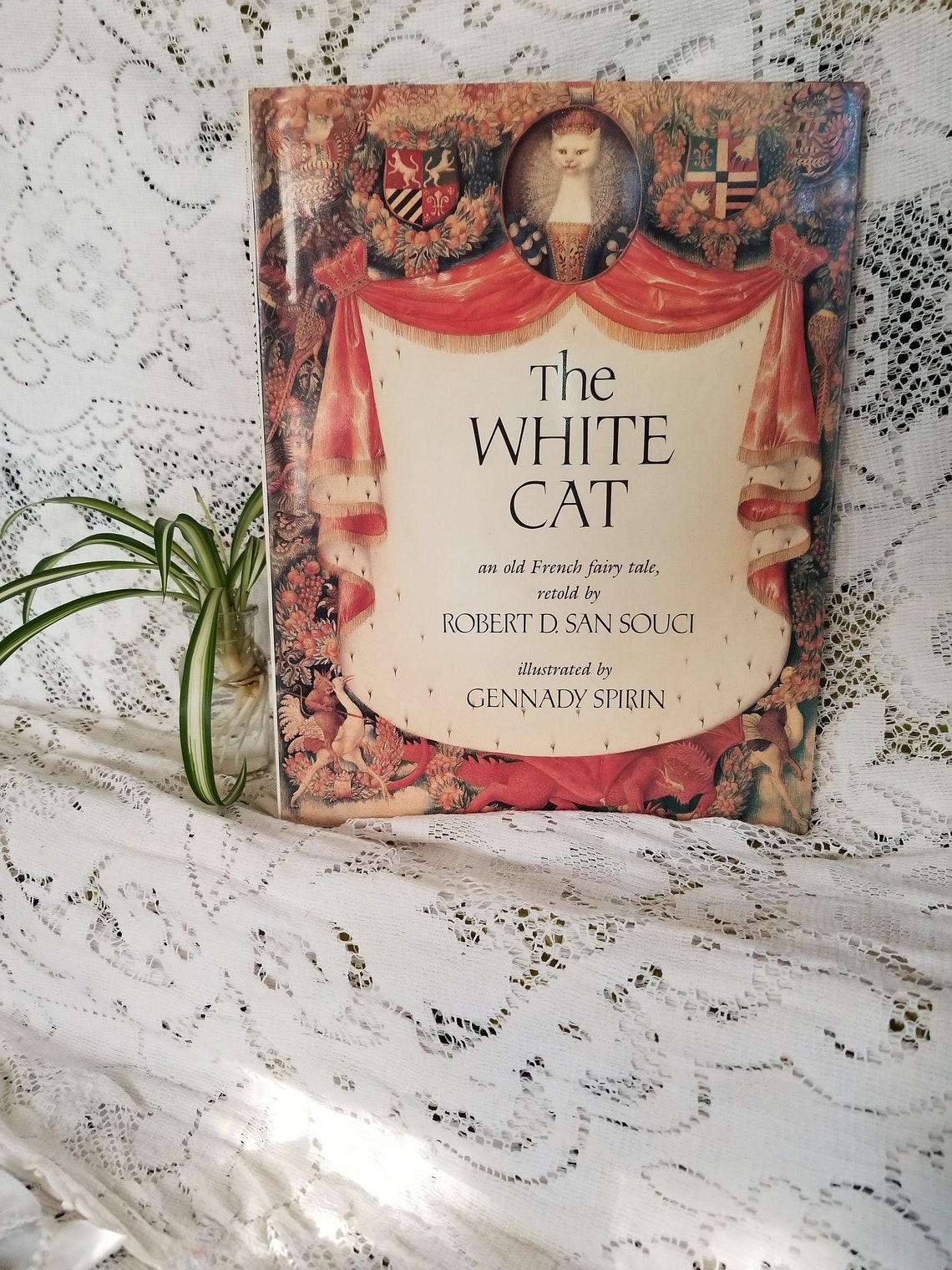 Signed Old French Fairy Tale Book the White Cat Book - Etsy