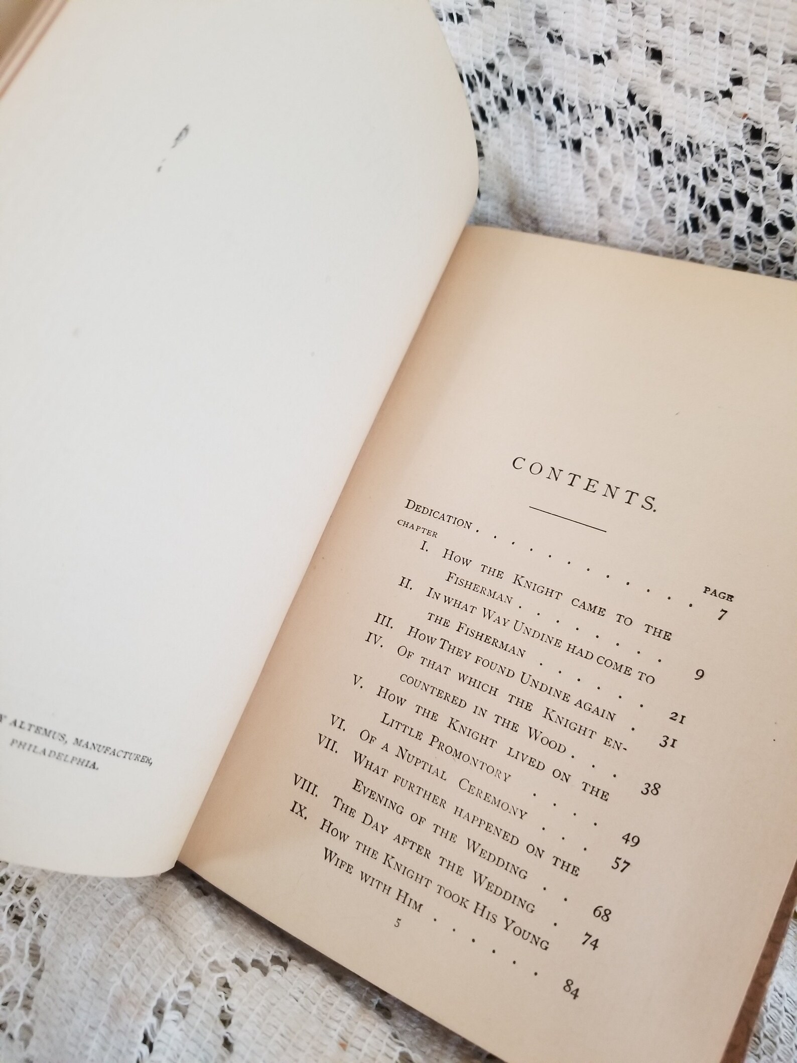 Antique Undine Fairy Tale Book by De La Motte Fouque Germanic - Etsy