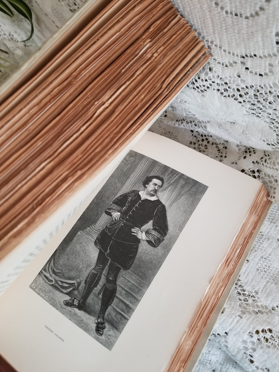 History of Rip Van Winkle Actor Large Ornate Antique Book in | Etsy