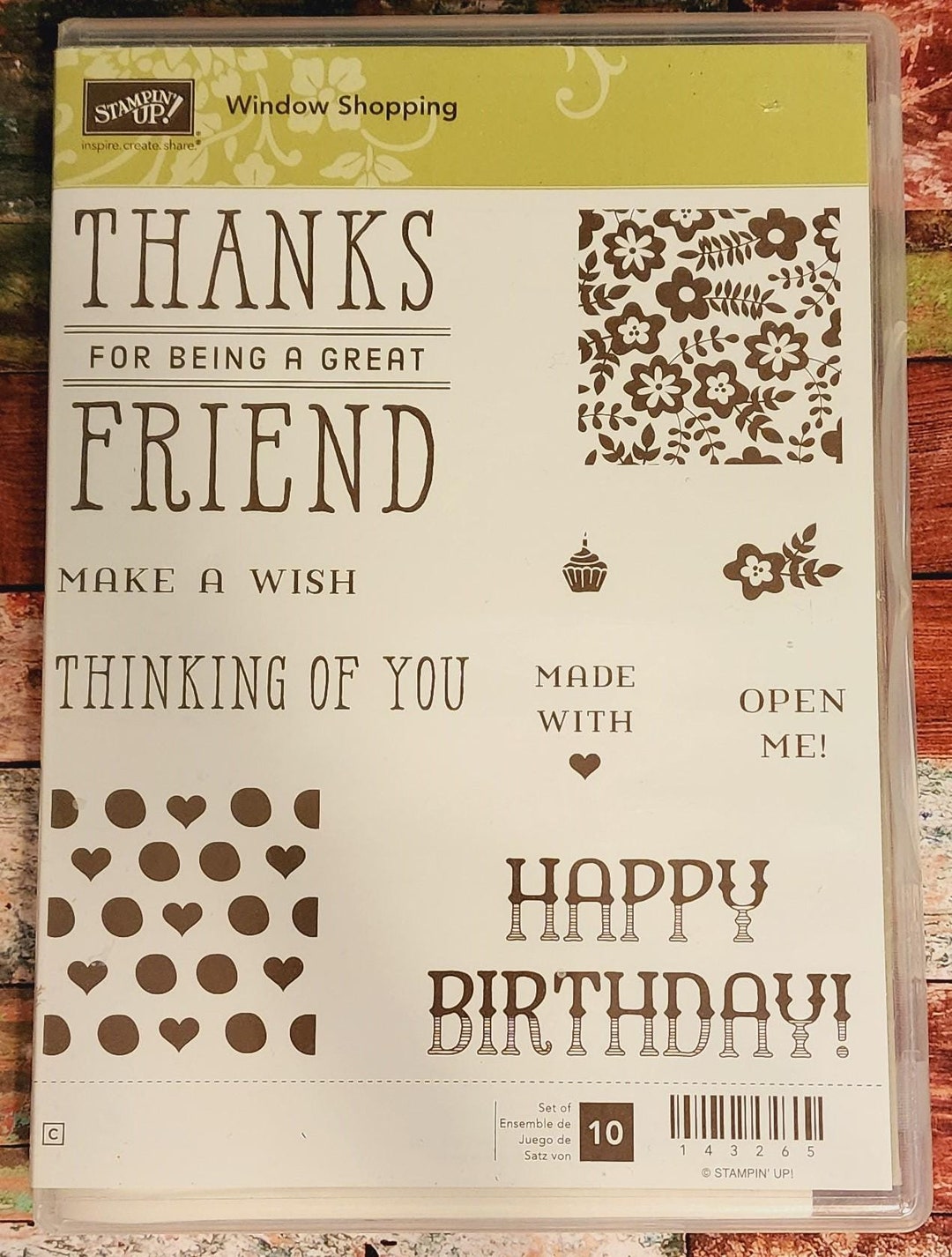 Stampin' Up! 'window Shopping' Stamp and Die Set for Making Cute Gift ...