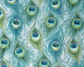 Peacock Fabric - Etsy