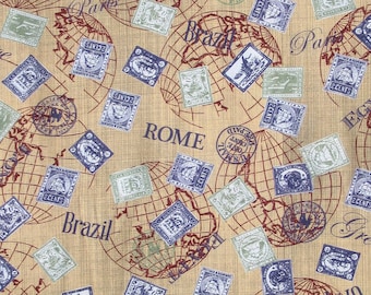 World Travel Fabric Travel Icons by Sandityche Travel Globetrotter ...