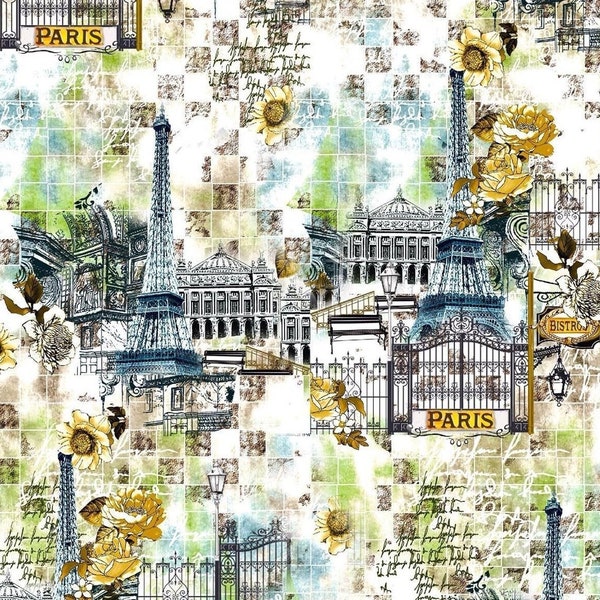 Paris Fabric - Etsy