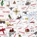 USA States Fabric: by Fabric Traditions, America, Vacation, Landmarks ...