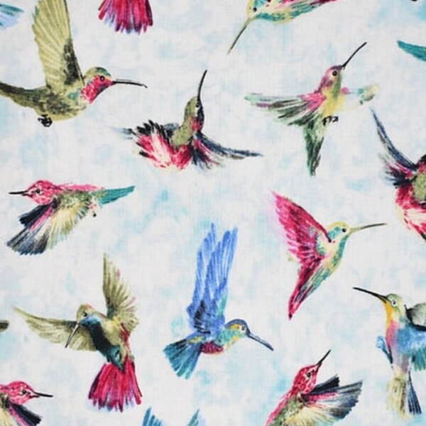 Hummingbird Fabric - Etsy