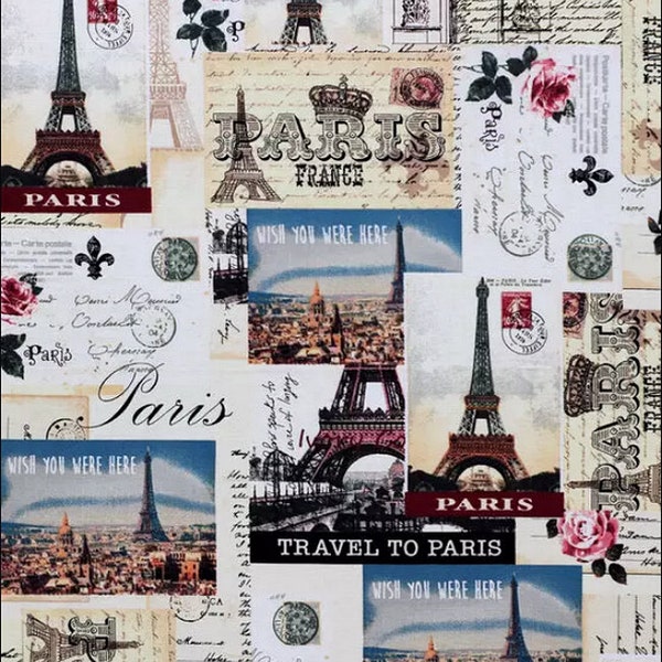 Notre Dame Fabric by the Yard - Etsy