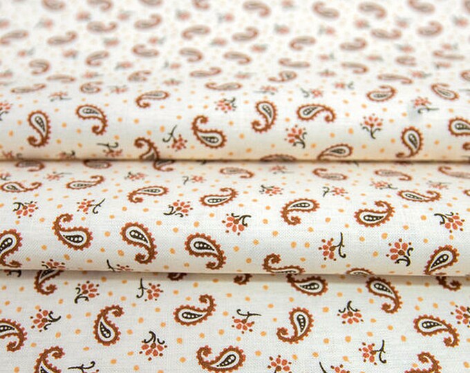 Last Yard! Red Mini Paisley Fabric - Western Colors - Bandana - Cowboys ...