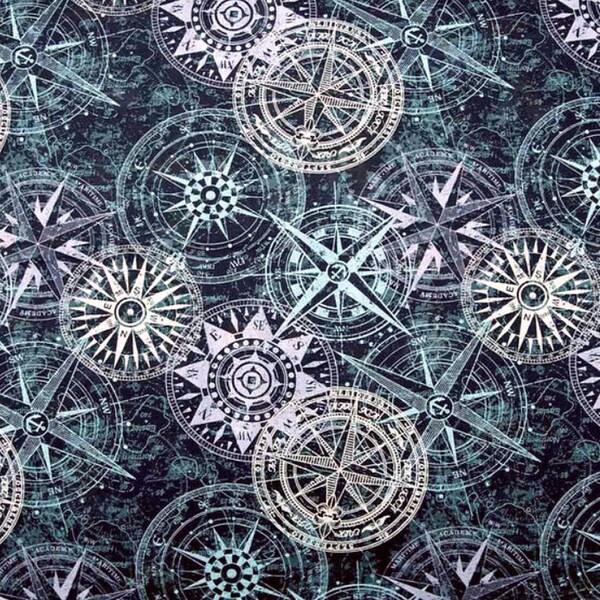 Compass Fabric - Etsy