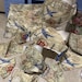 World Map Fabric: Vintage Travel Theme, Compass, Landmarks, 100% ...