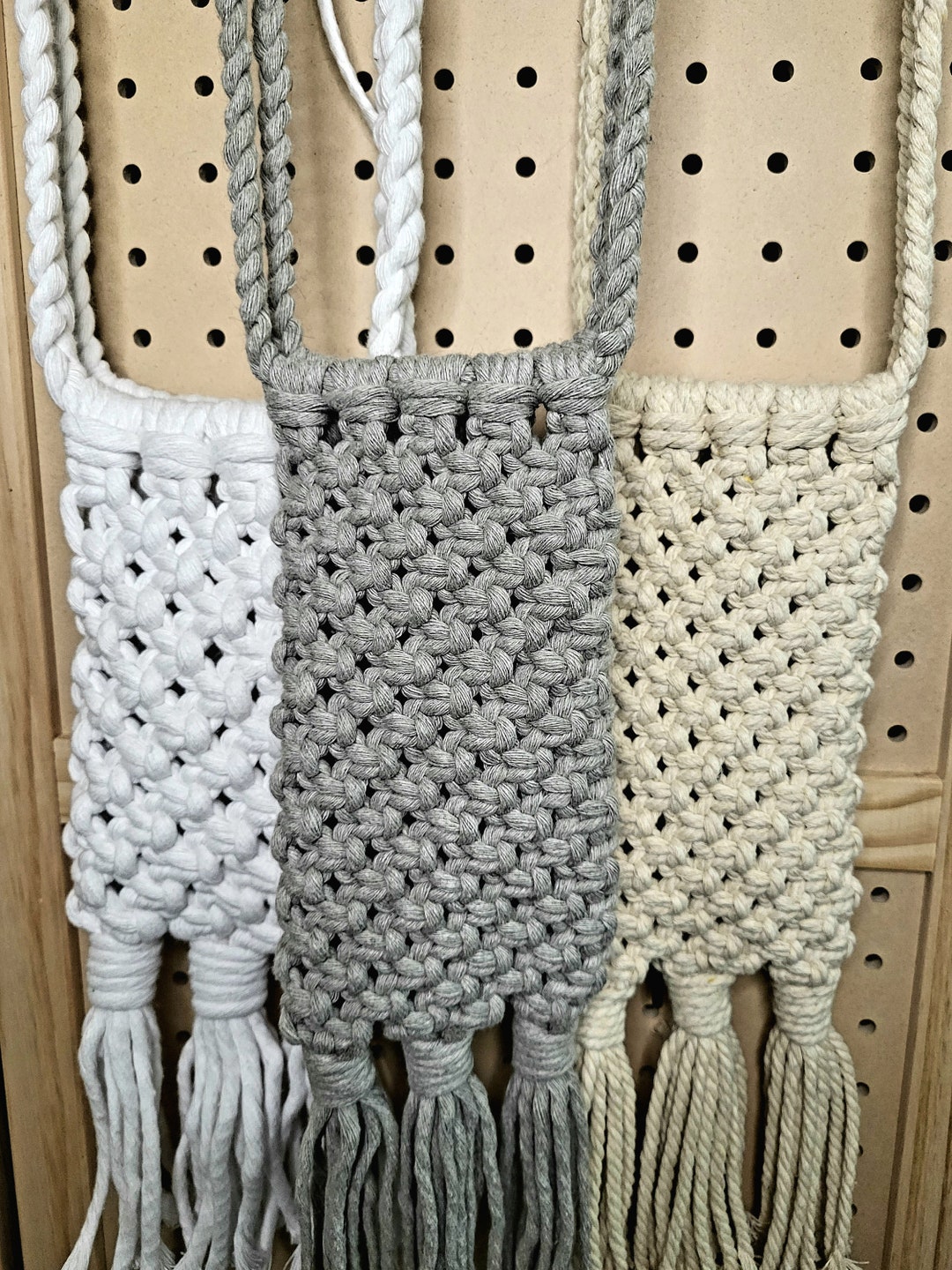 Handmade Macrame Cell Phone Cross Body Bag - Etsy