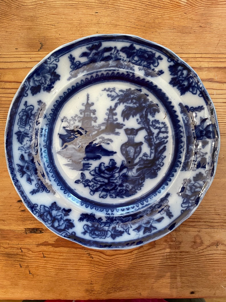 Flow Blue Plate - Etsy