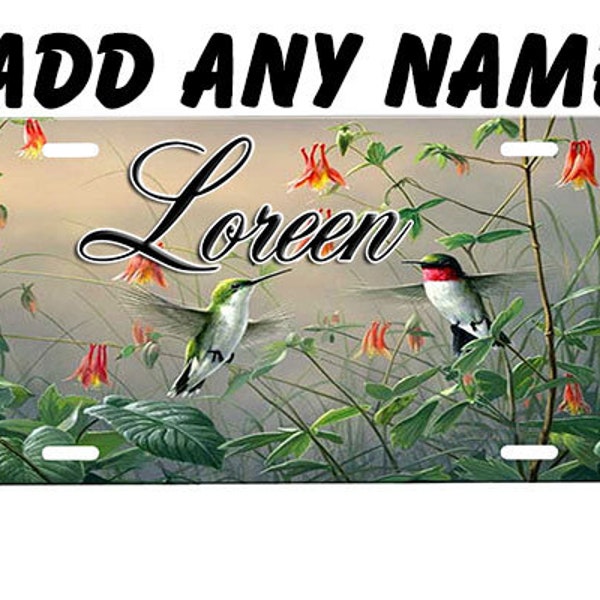 Hummingbird License Plate Frame - Etsy