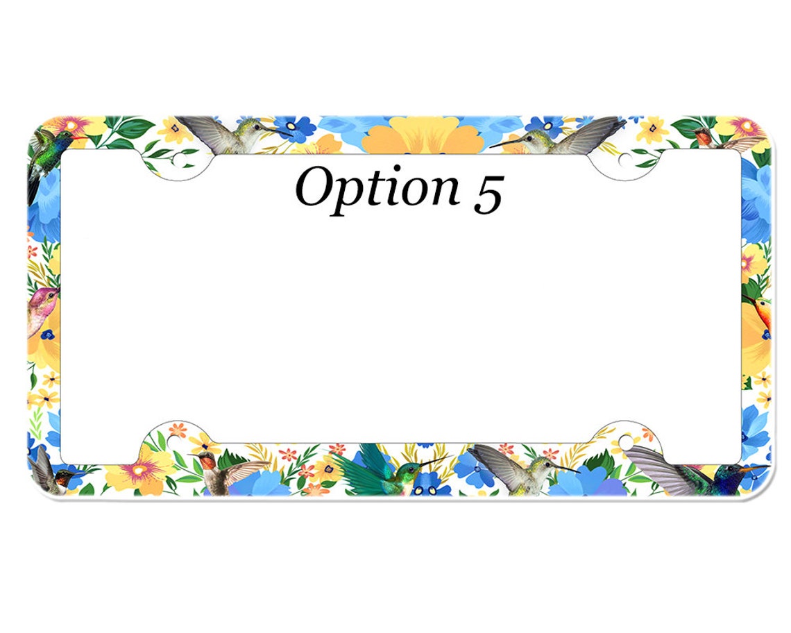 Hummingbird License Plate Frame - Etsy