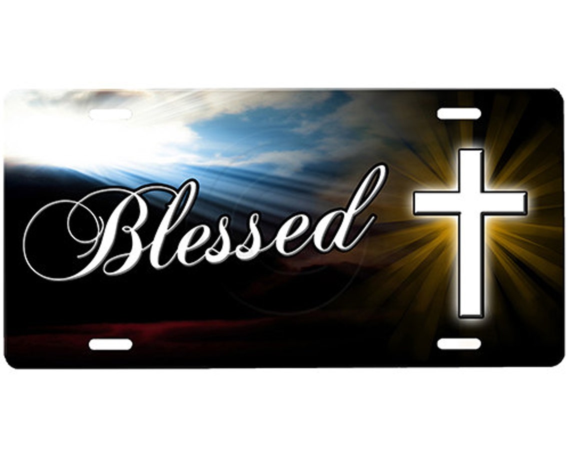 Blessed License Plate | Etsy