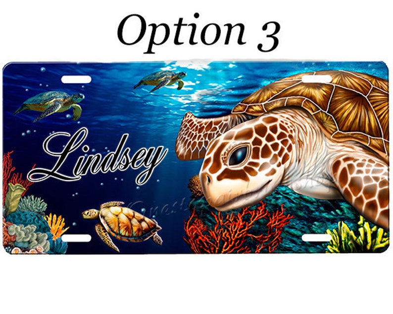 Sea Turtle License Plate - Etsy