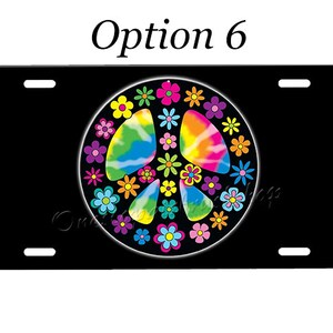 Peace Sign License Plate - Etsy