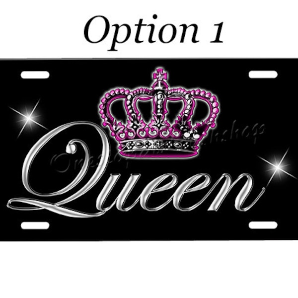 Queen License Plate - Etsy
