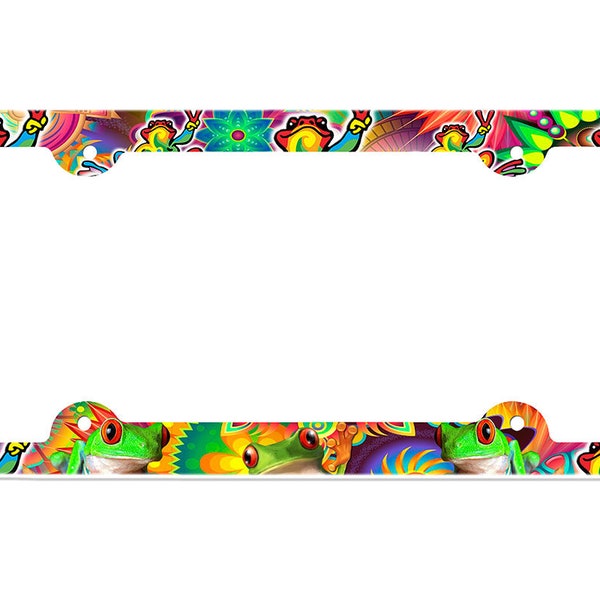 Frog License Plate Frame - Etsy