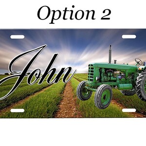 Tractor License Plate - Etsy