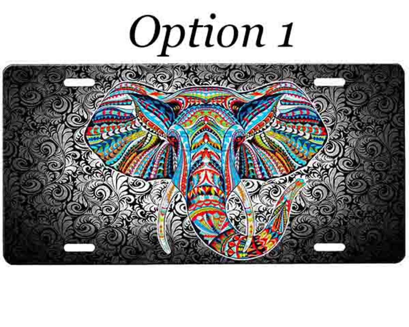 Elephant License Plate - Etsy