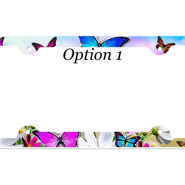 Butterfly License Plate and Frame - Etsy