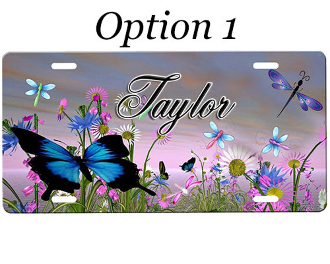 Butterflies License Plate | Etsy