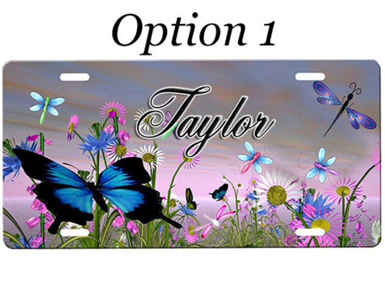 Butterflies License Plate | Etsy