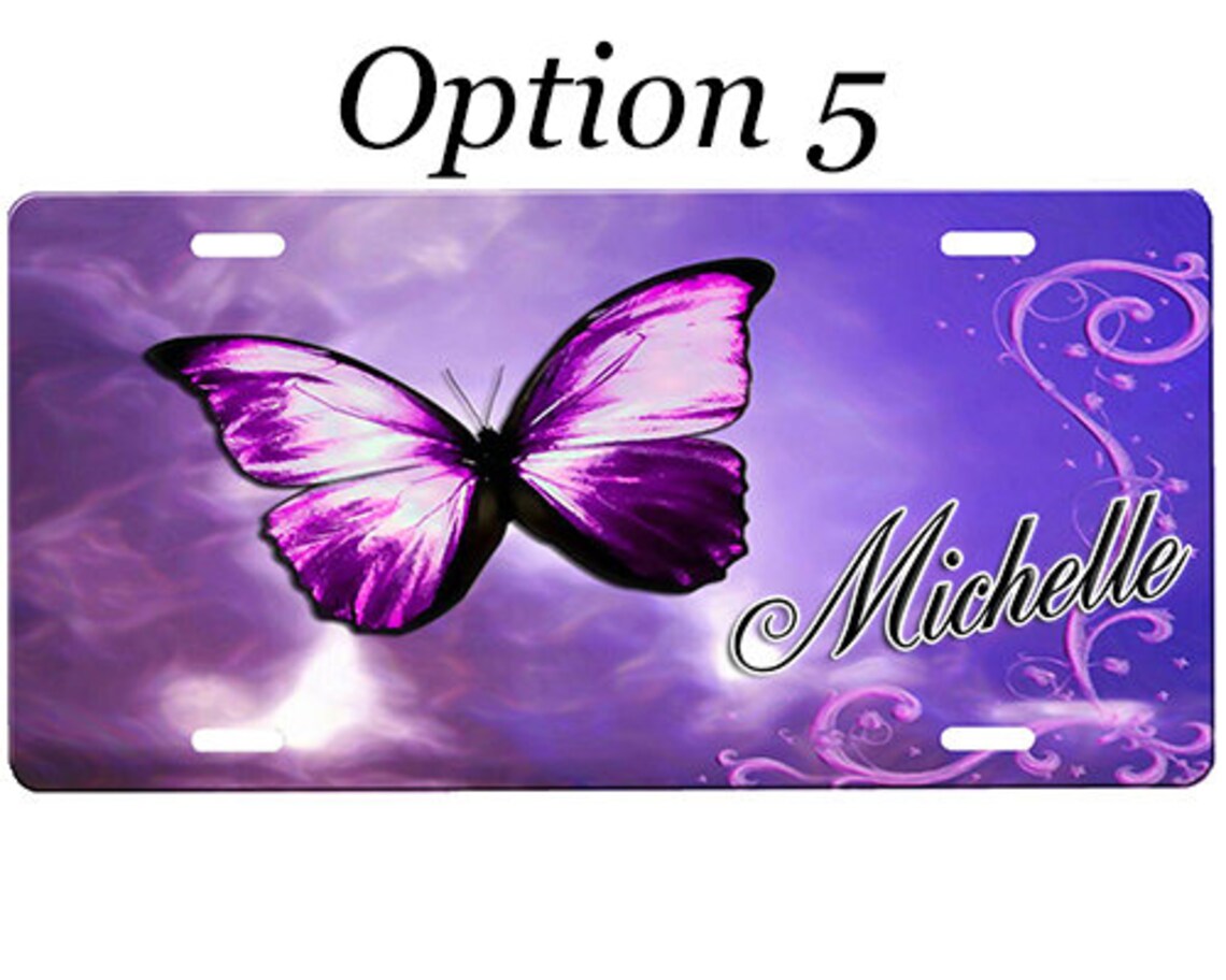 Butterflies License Plate | Etsy