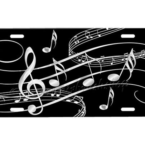 Music License Plate - Etsy