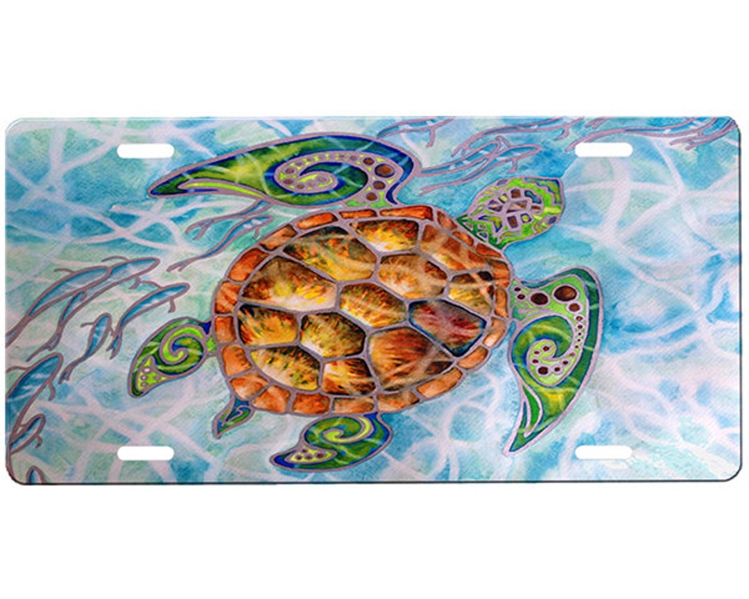 Sea Turtle License Plate - Etsy