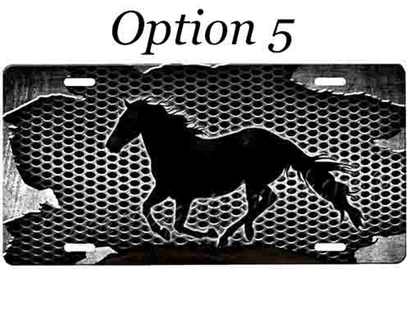 Horse License Plate - Etsy