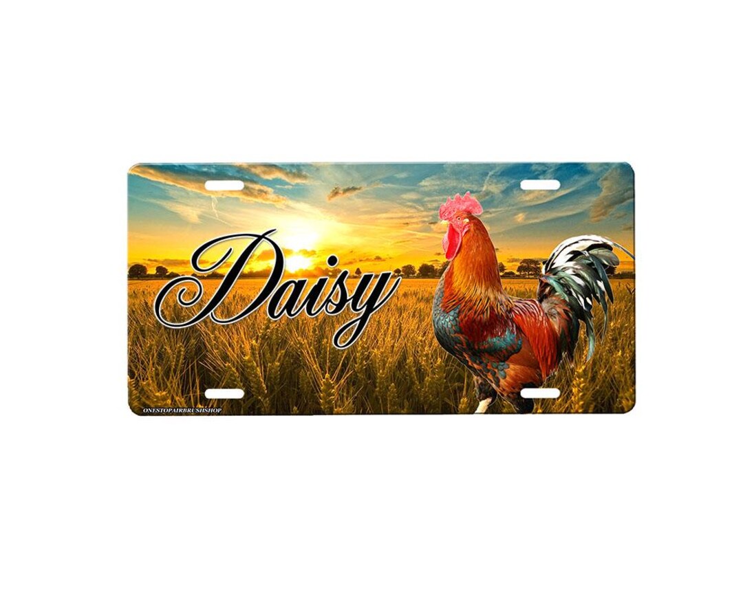 Rooster Personalized License Plate - Etsy