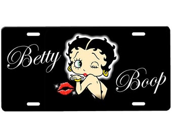 Gorgeous Collectible and Vintage Betty Boop Car Plate, Lice Plate, Prty ...