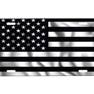 American Flag Front License Plate With Custom Background Options - Etsy