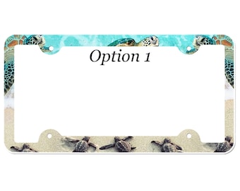 Turtle License Plate Frame - Etsy