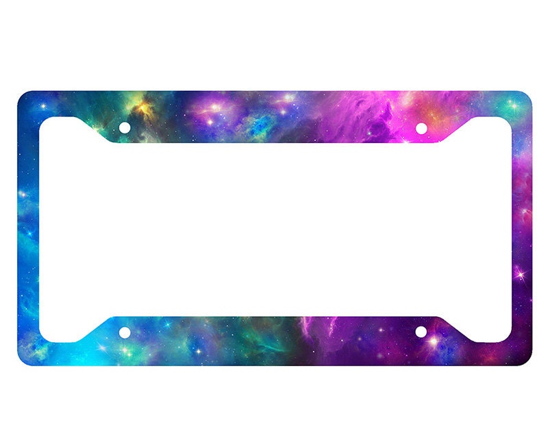 Space Galaxy License Plate Frame | Etsy