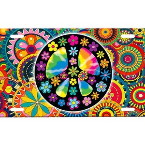 Peace Sign License Plate - Etsy