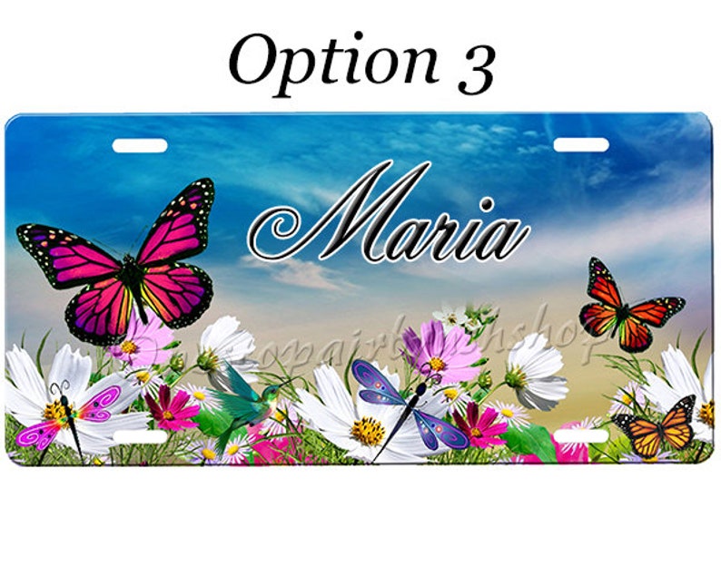 Butterflies License Plate | Etsy