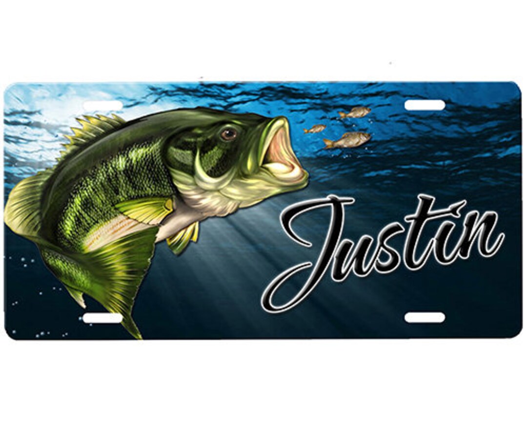 Bass License Plate - Etsy