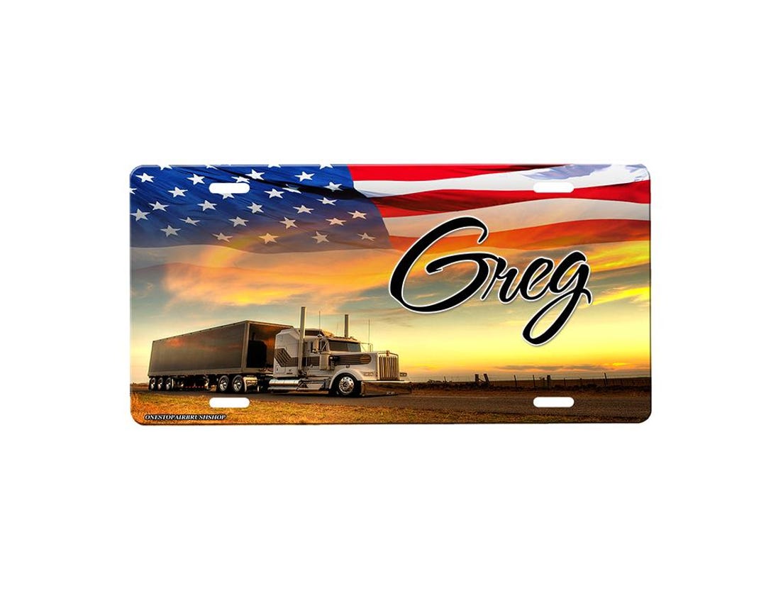 Semi Truck License Plate - Etsy