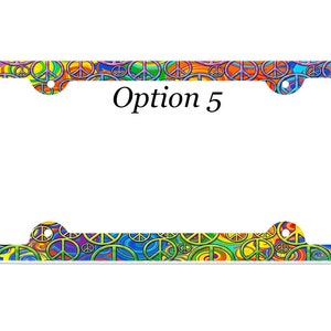 Peace License Plate Frame - Etsy