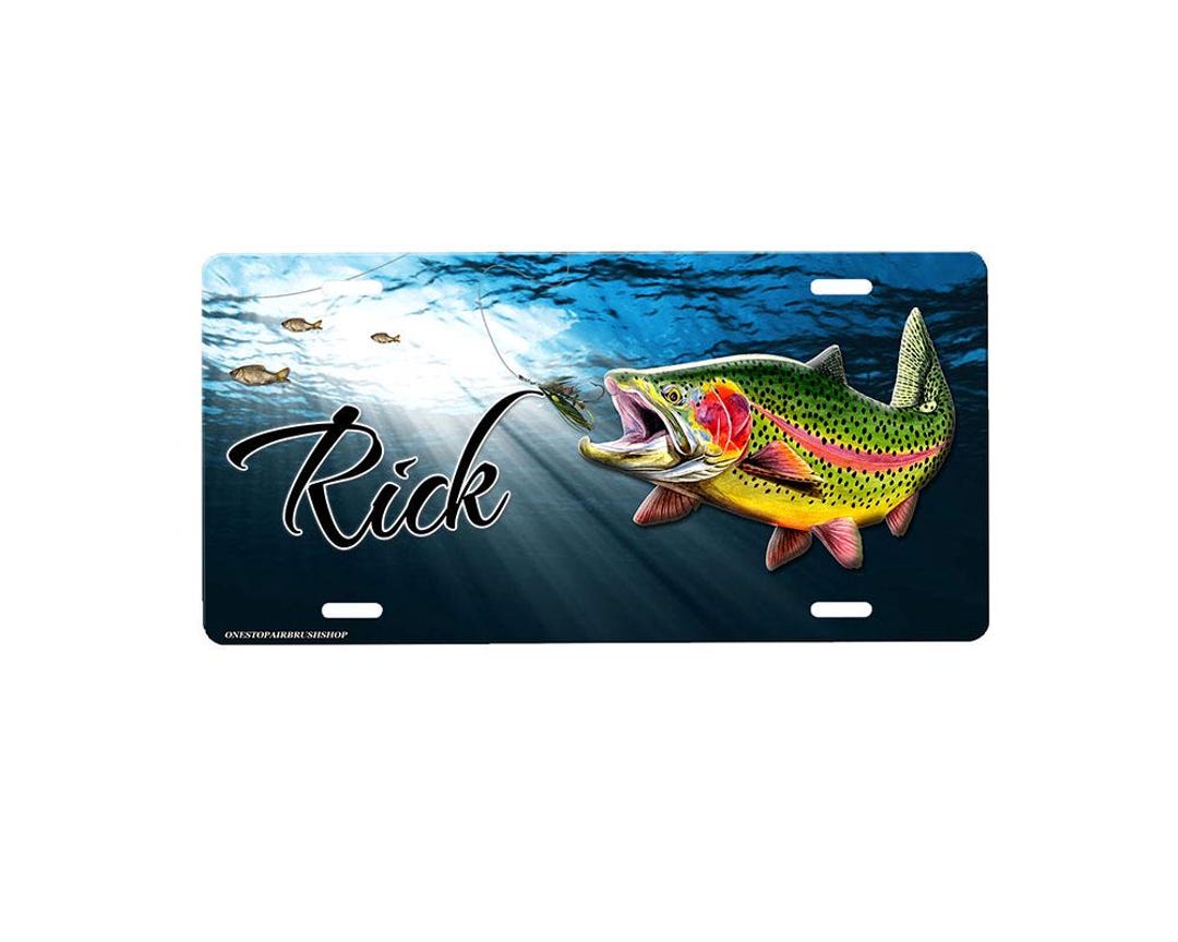 Rainbow Trout License Plate - Etsy