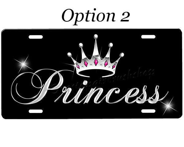 Princess Crown License Plate - Etsy